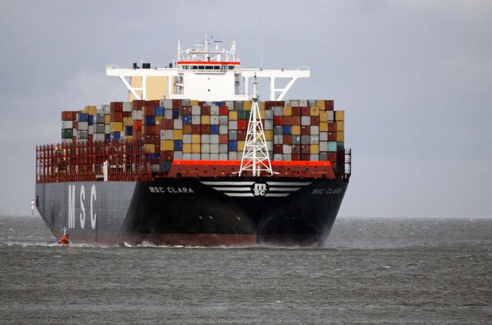 Schiffe vor Cuxhaven